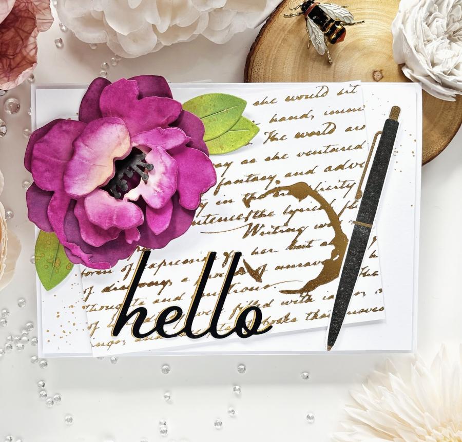 Papertrey Ink - Elegant Script Hot Foil Plate