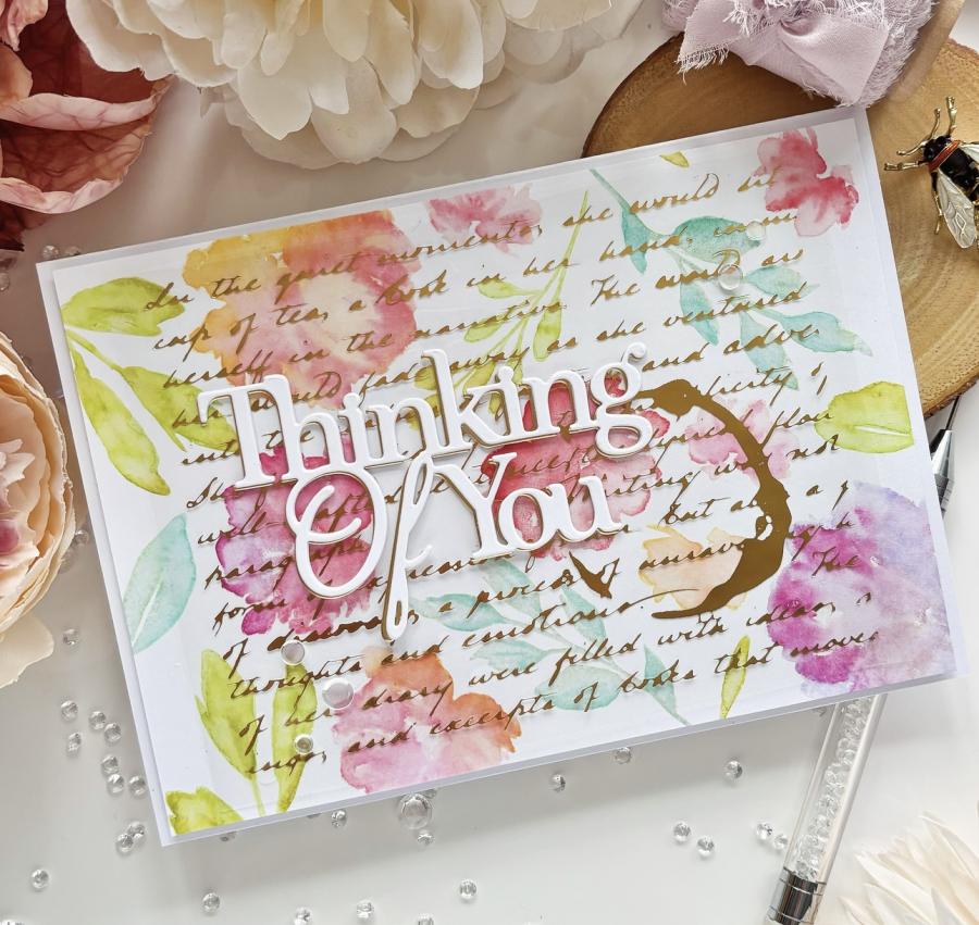 Papertrey Ink - Elegant Script Hot Foil Plate