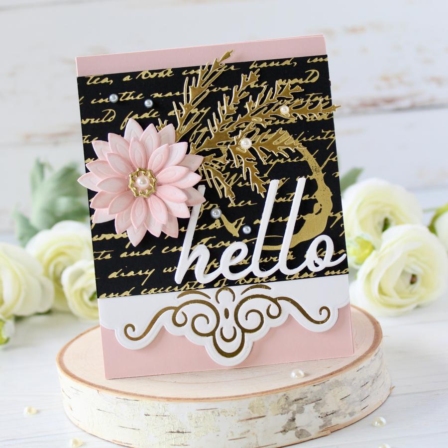 Papertrey Ink - Elegant Script Hot Foil Plate