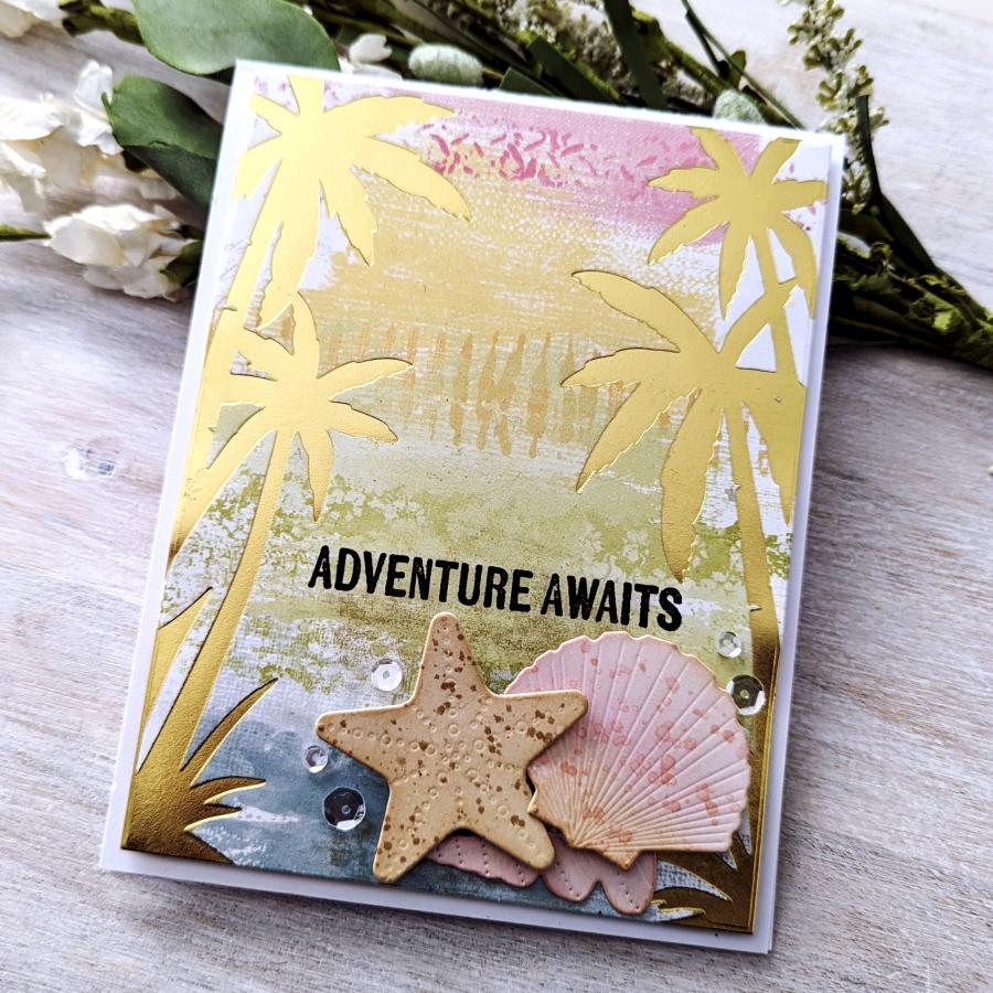 Papertrey Ink - Through the Palms Hot Foil Plate