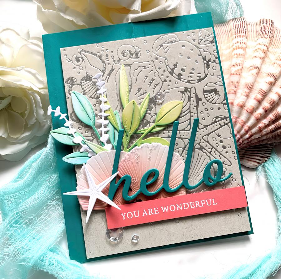 Papertrey Ink - Shoreline Finds Hot Foil Plate