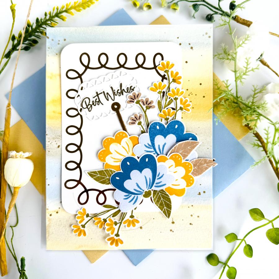 Papertrey Ink - Perfectly Coiled: Rectangle Hot Foil Plate