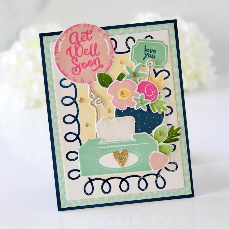 Papertrey Ink - Perfectly Coiled: Rectangle Hot Foil Plate