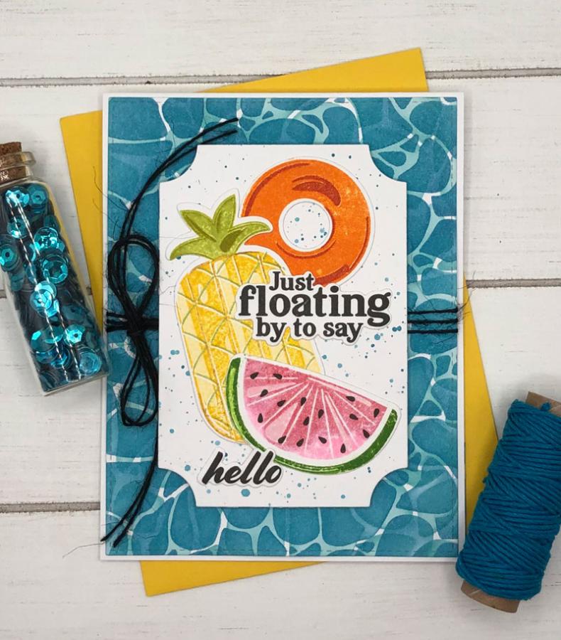 Pool Water Stencil Collection (set of 2): Papertrey Ink