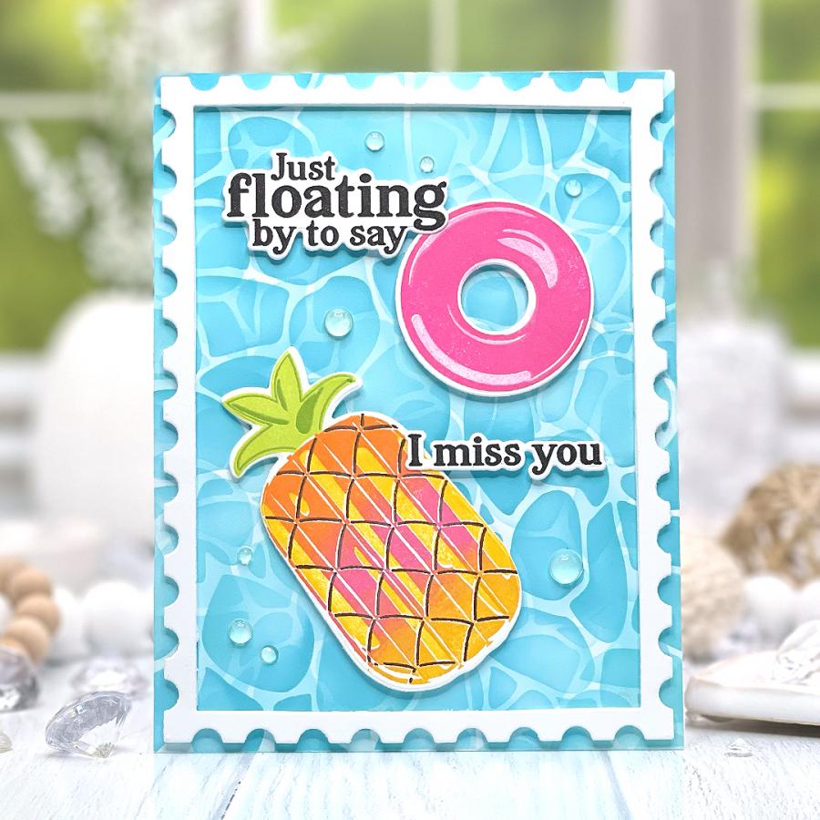 Pool Water Stencil Collection (set of 2): Papertrey Ink