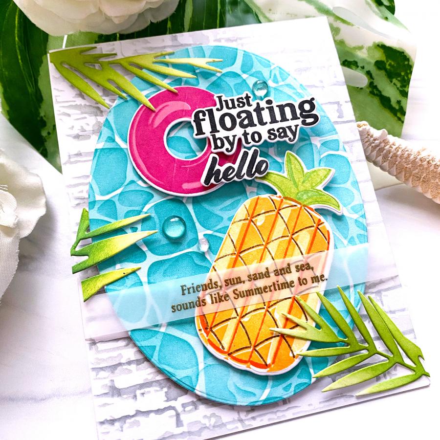 Pool Water Stencil Collection (set of 2): Papertrey Ink