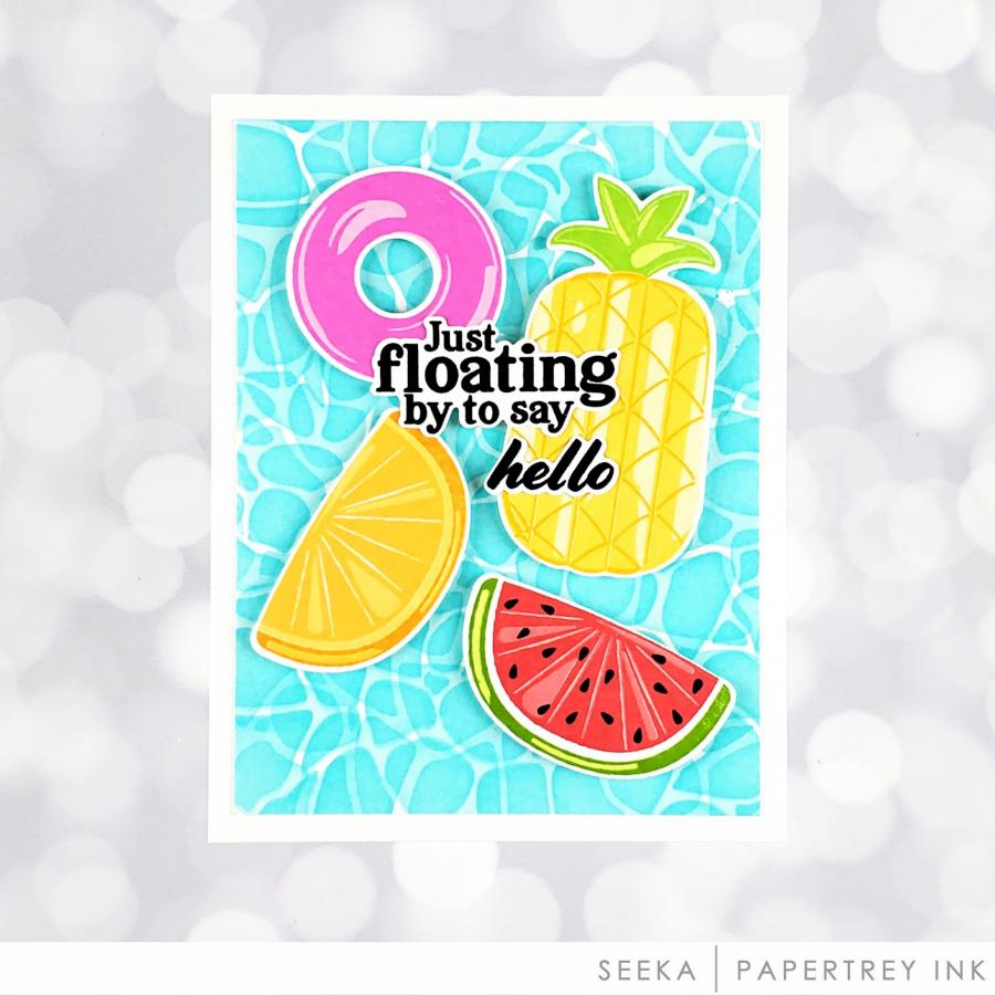 Pool Water Stencil Collection (set of 2): Papertrey Ink