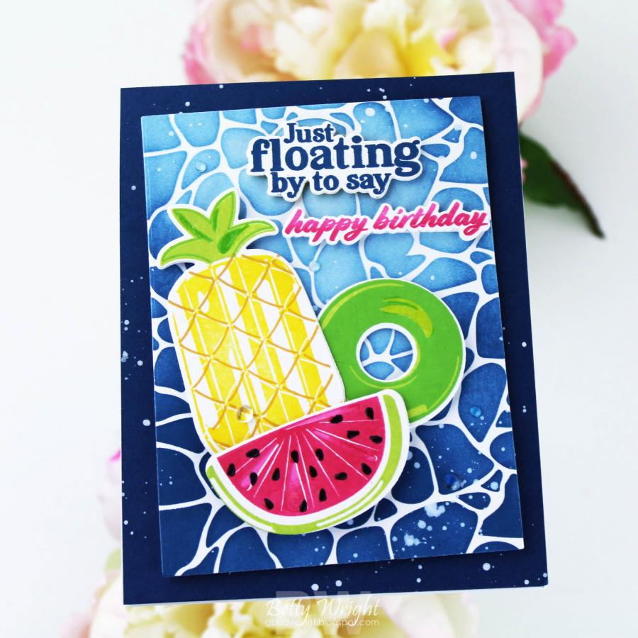 Pool Water Stencil Collection (set of 2): Papertrey Ink