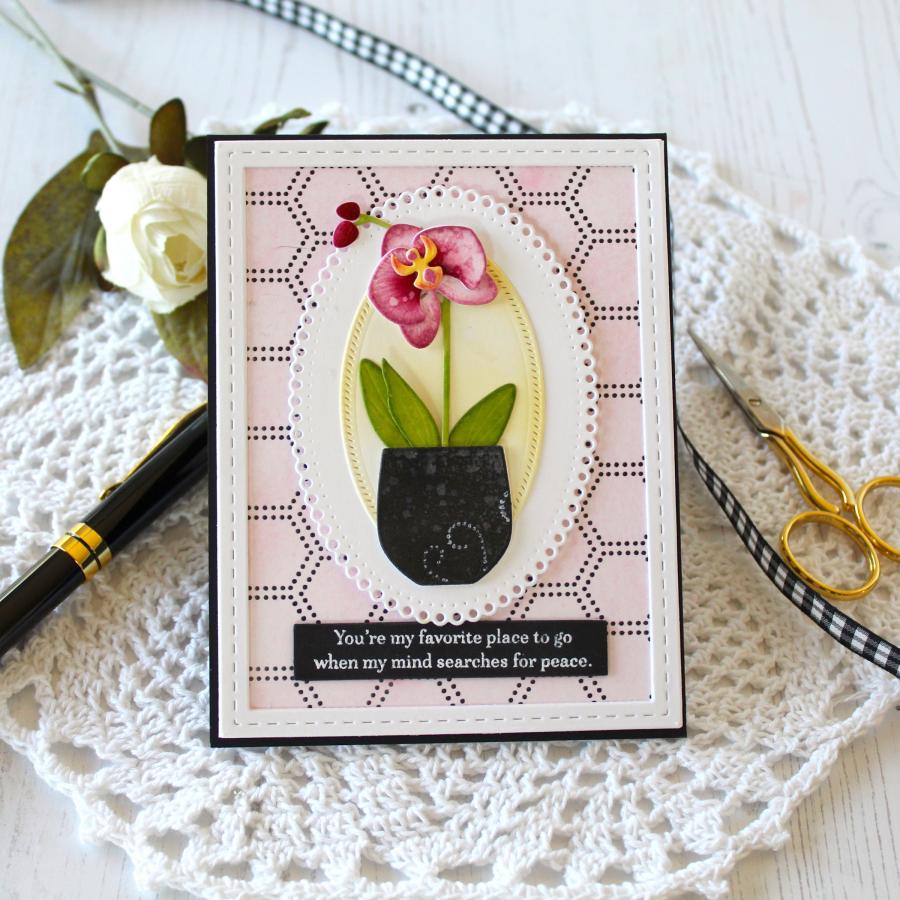 Dotted Hexagon Stencil Collection (set of 2): Papertrey Ink