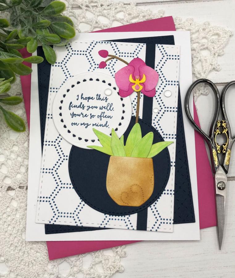 Dotted Hexagon Stencil Collection (set of 2): Papertrey Ink