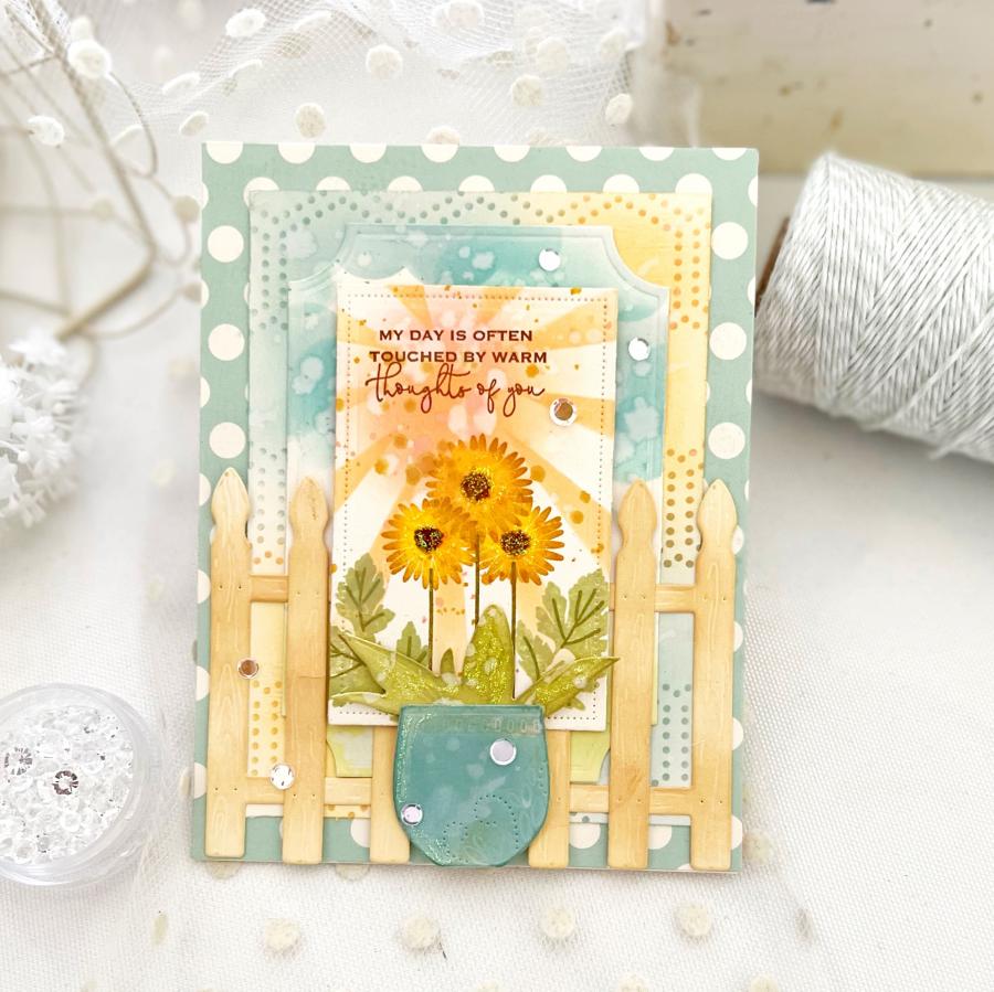 Dotted Hexagon Stencil Collection (set of 2): Papertrey Ink