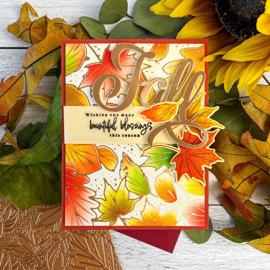 Fallen Leaves Stencil Collection (set of 2)