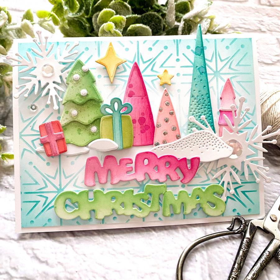 Papertrey Ink - Spectacular Snowflakes Stencil Collection (set of 2)