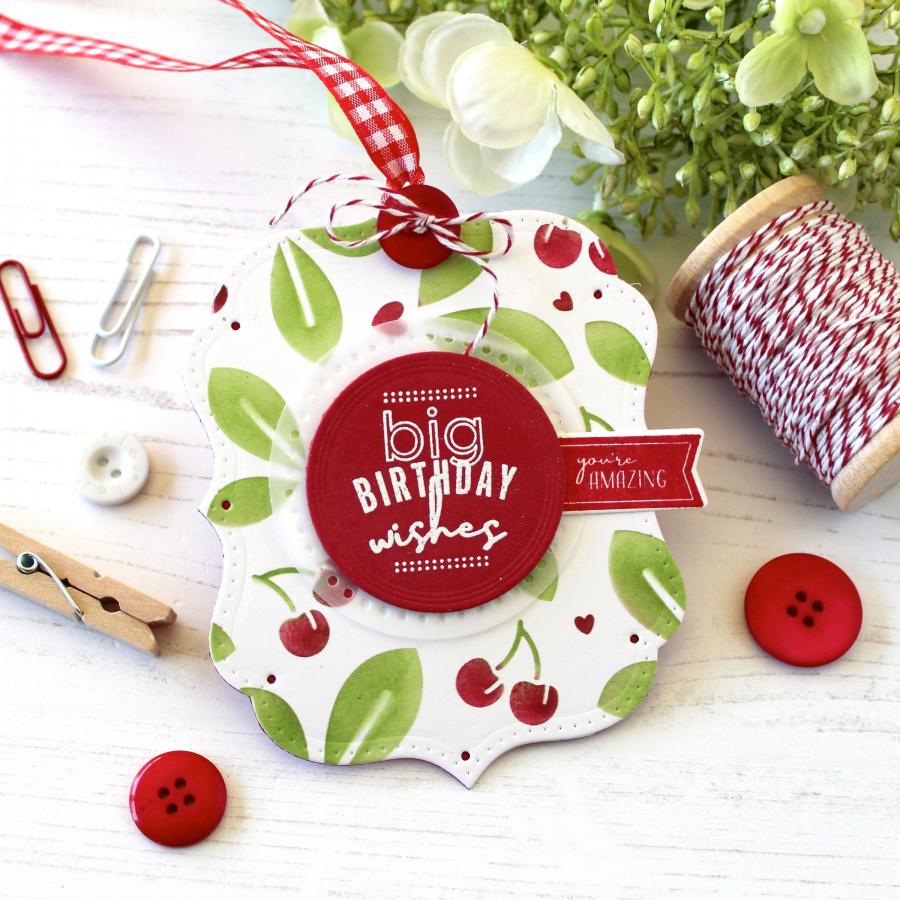 Papertrey Ink - So Cherry Sweet Stencil Collection (set of 2)