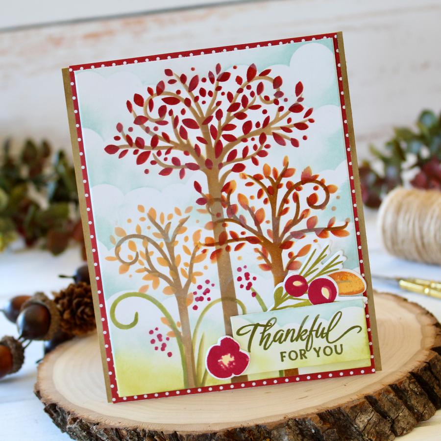 Papertrey Ink - Delicate Trees Stencil Collection (set of 10)