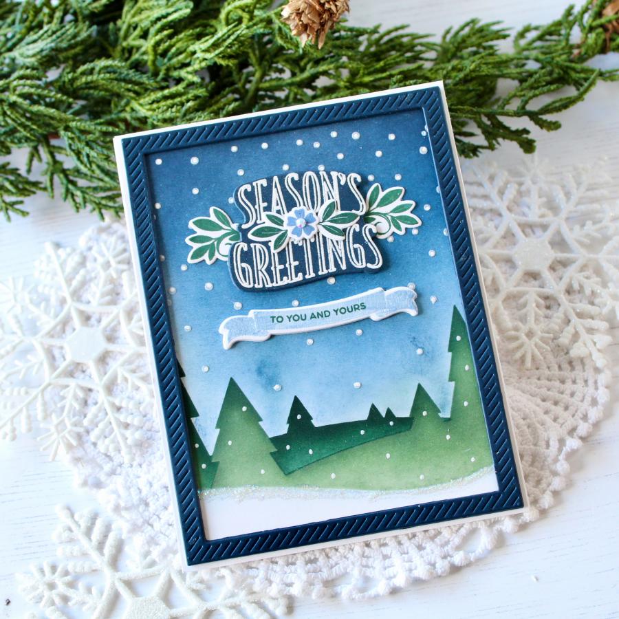 Papertrey Ink - Winter Magic Stencil Collection (set of 4)