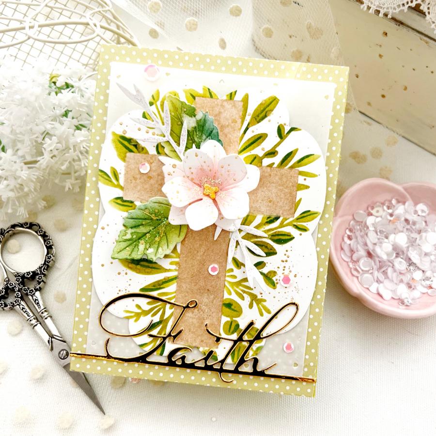 Papertrey Ink - Flourished in Faith Stencil Collection (set of 3)