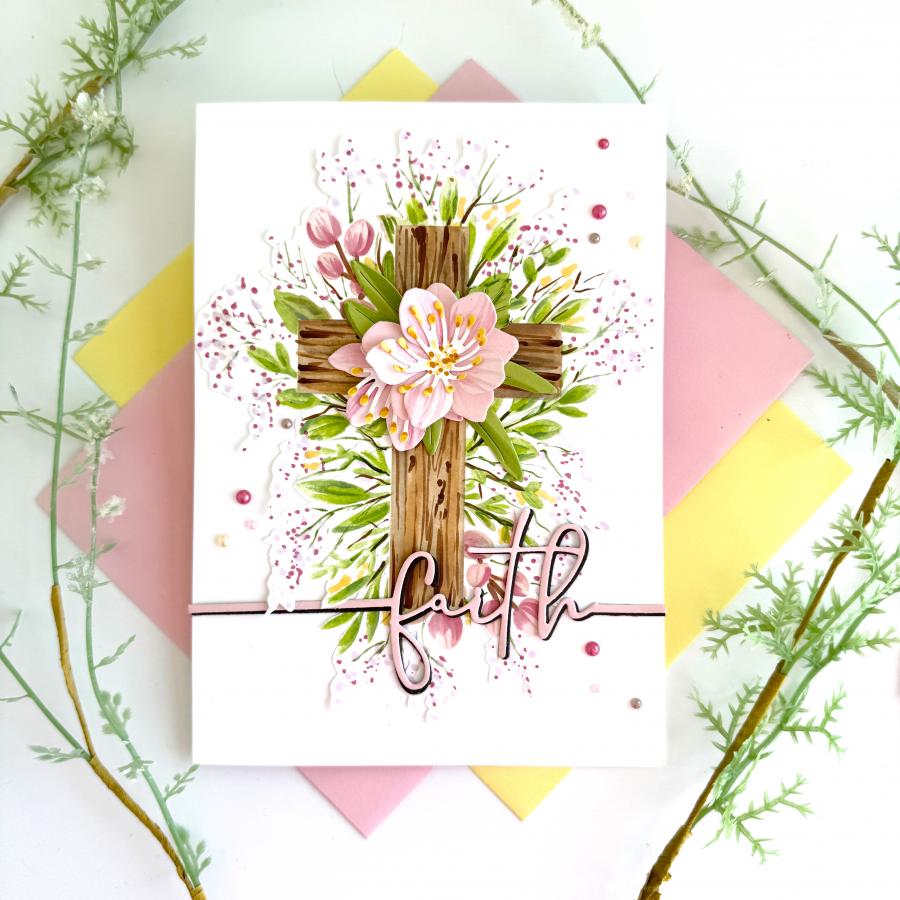 Papertrey Ink - Flourished in Faith Stencil Collection (set of 3)