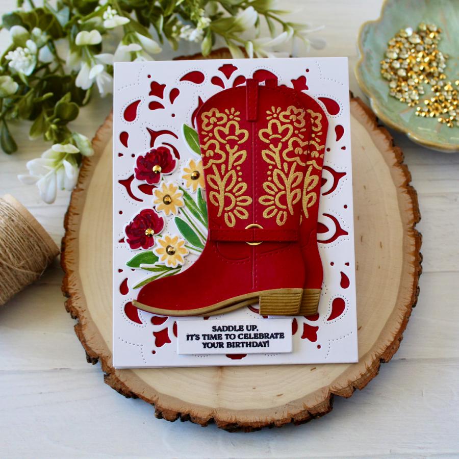 Papertrey Ink - In Stitches: Cowboy Boot Stencil Collection (set of 3)