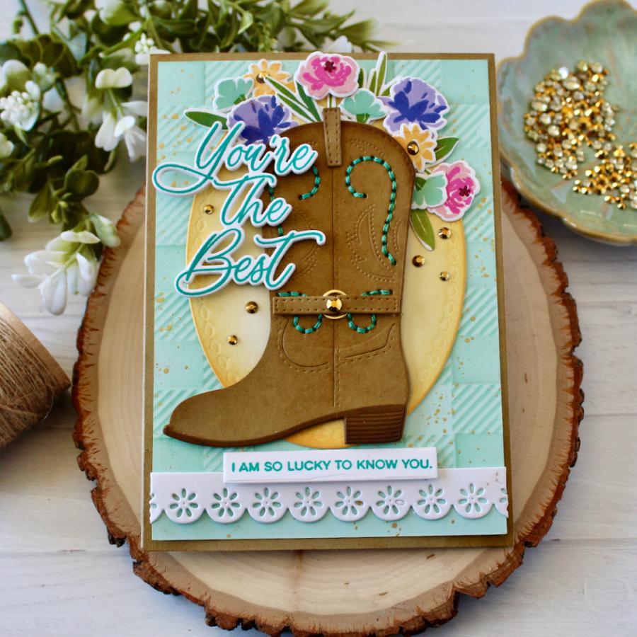 Papertrey Ink - In Stitches: Cowboy Boot Stencil Collection (set of 3)