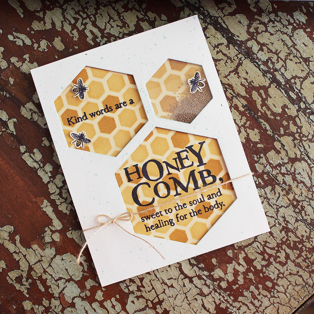 Stencil Basics: Hexagon Stencil Collection (set of 2): Papertrey Ink