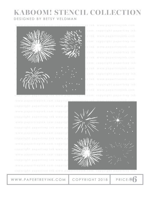 Kaboom! Stencil Collection (set of 2): Papertrey Ink