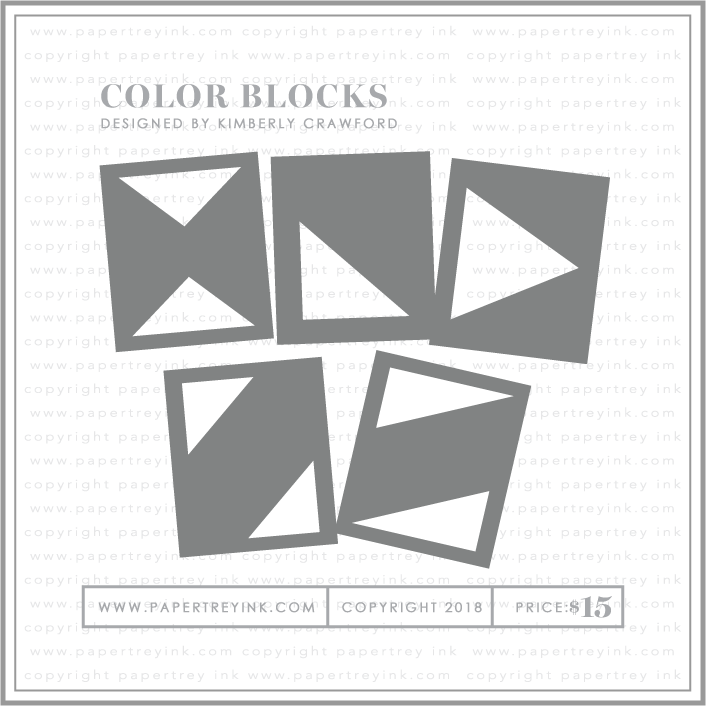 Color Blocks Stencil Collection (set of 5): Papertrey Ink