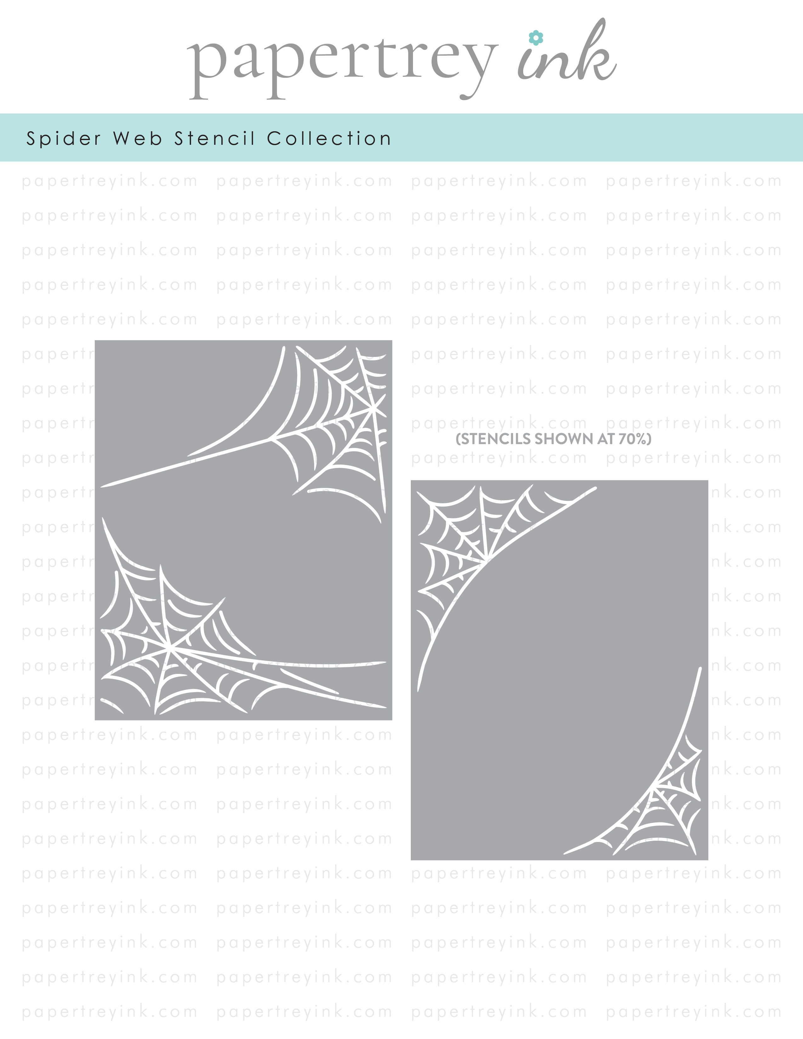 Papertrey Ink - Spider Web Stencil Collection (set of 2)