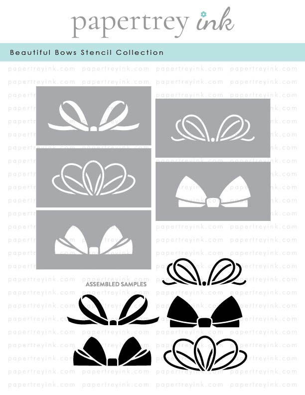 Papertrey Ink - Beautiful Bows Stencil Collection (set of 5)