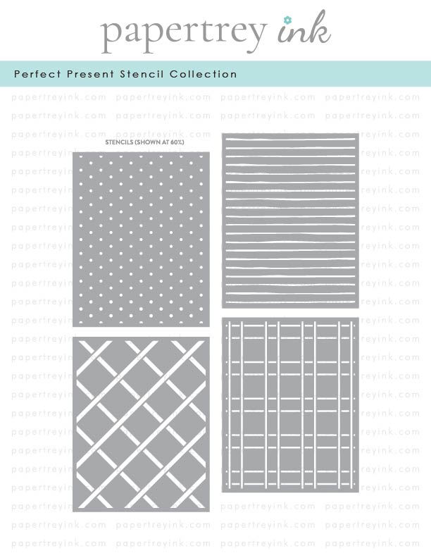 Papertrey Ink - Perfect Present Stencil Collection (set of 4)