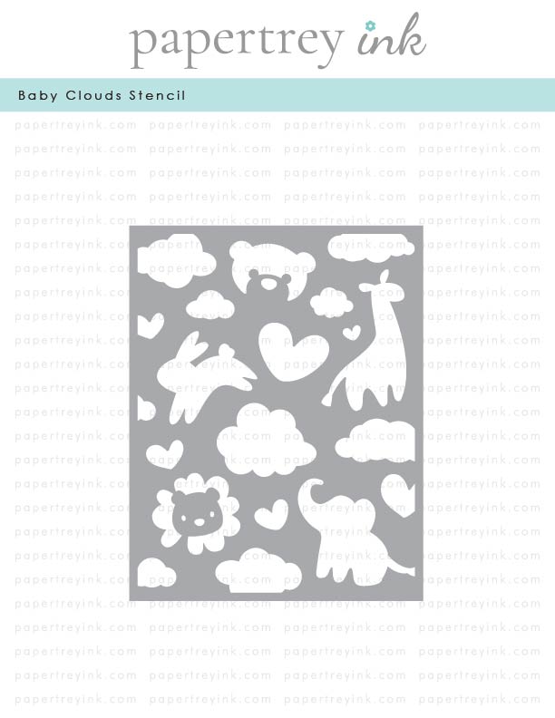Papertrey Ink - Baby Clouds Stencil